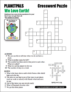 Planetpals Puzzles for kids,crossword,word search, word games, earth ...